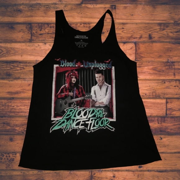 Hot Topic | Tops | Botdf Blood On The Dance Floor Blood Unplugged Tank Top Acoustic Bat Emo ...